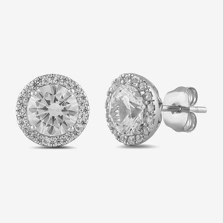 Click here for Lab Created White Sapphire Sterling Silver 9.7mm R... prices