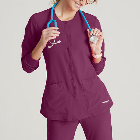 Click here for Skechers Sk401 Stability 2-Pocket Crewneck Snap-Fr... prices