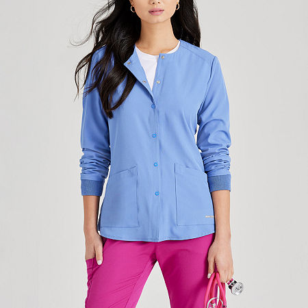 Click here for Skechers Sk401 Stability 2-Pocket Crewneck Snap-Fr... prices