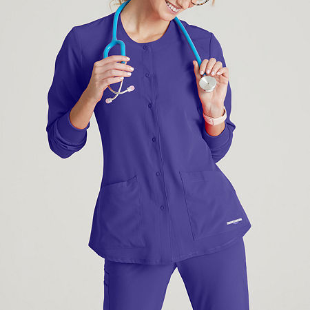 Click here for Skechers Sk401 Stability 2-Pocket Crewneck Snap-Fr... prices