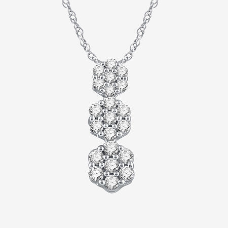 Click here for Diamond Blossom Womens 1/4 CT. T.W. Lab Grown Whit... prices