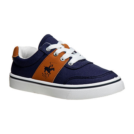 Beverly Hills Polo Club Little Boys Canvas Sneakers - Navy