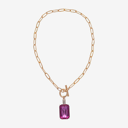 Click here for Mixit Gold Tone Womens 18 Inch Pendant Necklace  O... prices