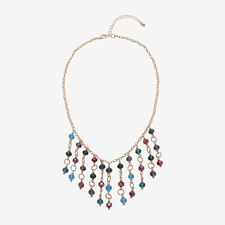 Click here for Mixit Gold Tone Womens 18 Inch Beaded Necklace  On... prices