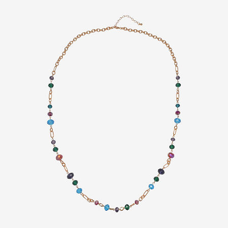 Click here for Mixit Gold Tone Womens 36 Inch Beaded Necklace  On... prices