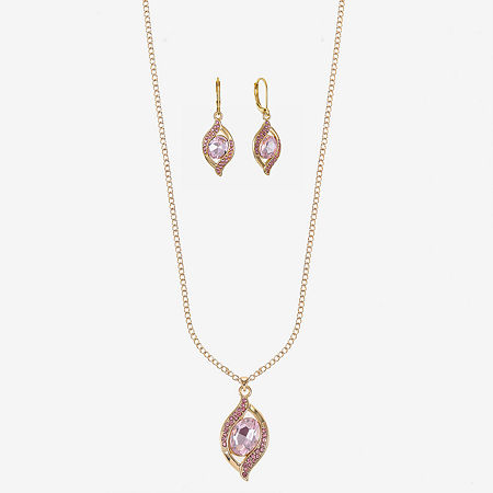 Click here for Monet Jewelry Pave Pendant Necklace And Drop Earri... prices