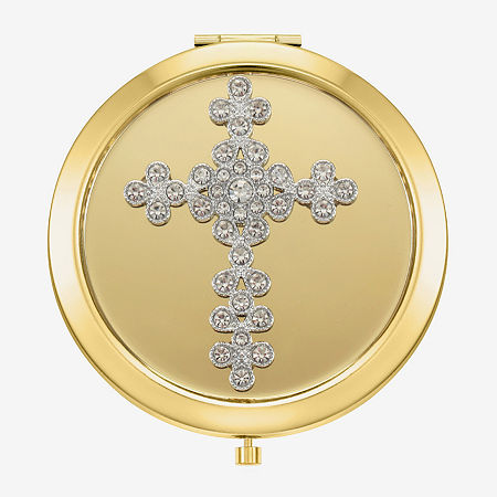 Click here for Monet Jewelry Gold Tone Cross Compact Mirror  One... prices