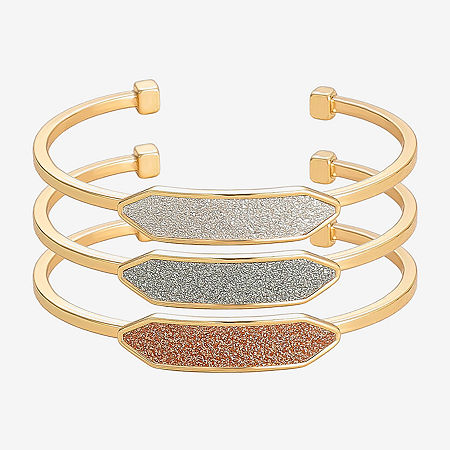 Click here for Monet Jewelry Gold Tone Womens Multi Color Cuff Br... prices