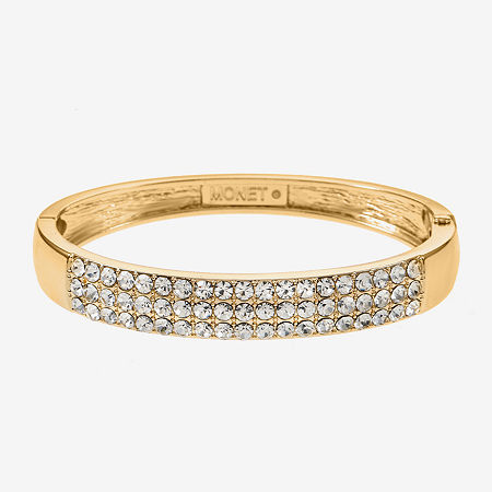 Click here for Monet Jewelry Gold Tone Womens Glass Bangle Bracel... prices