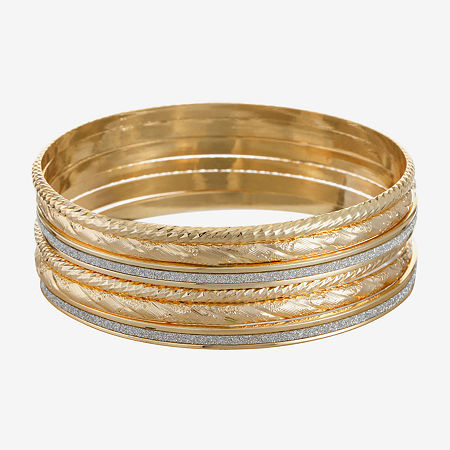 Click here for Monet Jewelry Two Tone Bangle Womens 6-pc. Bracele... prices