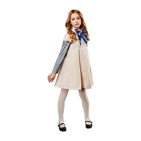 Click here for Little & Big Kid Girls M3gan Costume  Large  Beige prices