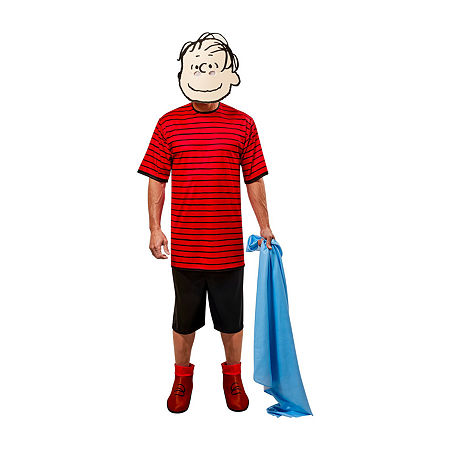 Click here for Mens Linus Peanuts 6-pc. Costume  X-large  Red prices