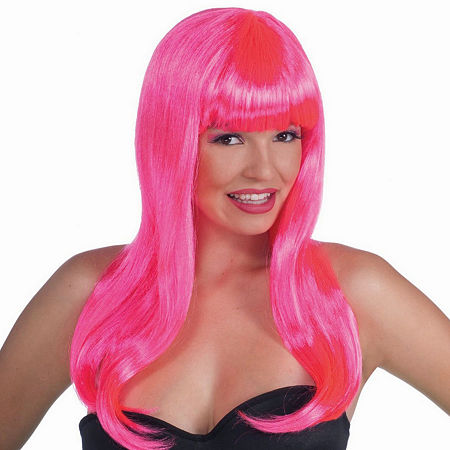 Click here for Womens Party Wig Costume Accessory  One Size  Pink prices