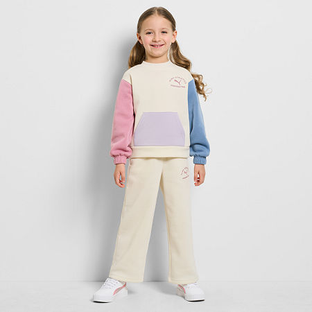 Click here for Girls (4-6x) Puma(R) Color Block Sweatshirt & Soli... prices