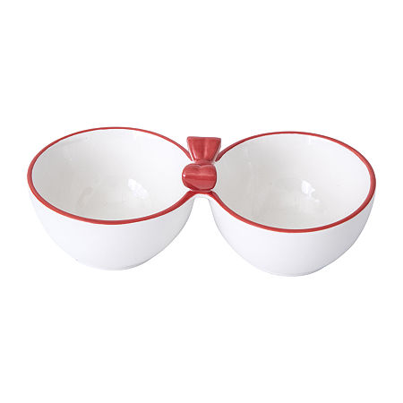 Click here for Martha Stewart Holiday Bow Double Snack Serving Bo... prices