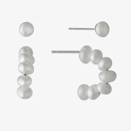 Click here for Silver Treasures Cultured Freshwater Pearl Womens... prices