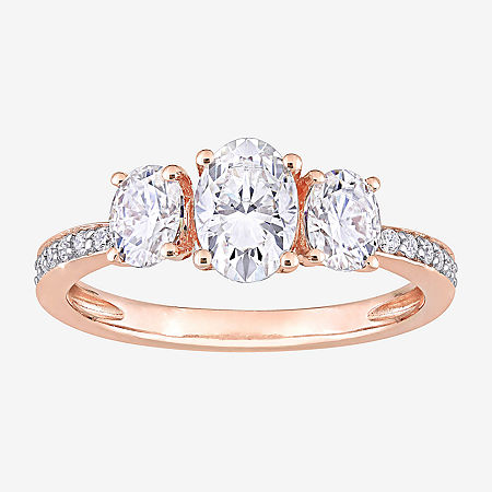 Click here for Womens Lab Created White Moissanite 10K Rose Gold... prices