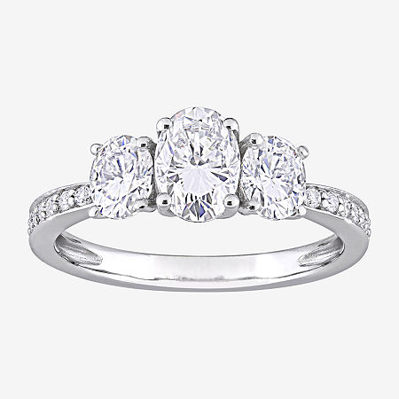 Click here for Womens Lab Created White Moissanite 10K White Gold... prices