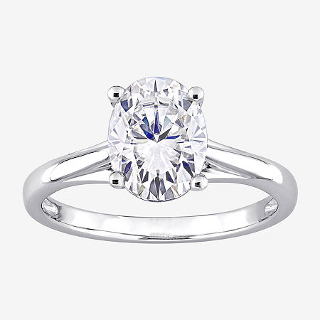 Click here for Womens Lab Created White Moissanite 14K White Gold... prices