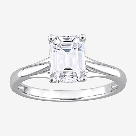 Click here for Womens Lab Created White Moissanite 14K White Gold... prices