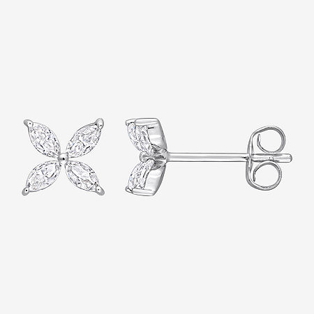 Click here for Lab Created White Moissanite 10K White Gold 6.8mm... prices
