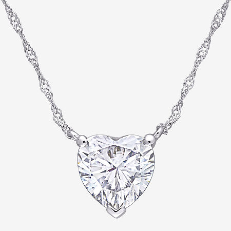 Click here for Womens Lab Created White Moissanite 10K White Gold... prices