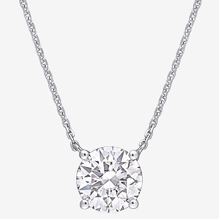 Click here for Womens Lab Created White Moissanite 14K White Gold... prices