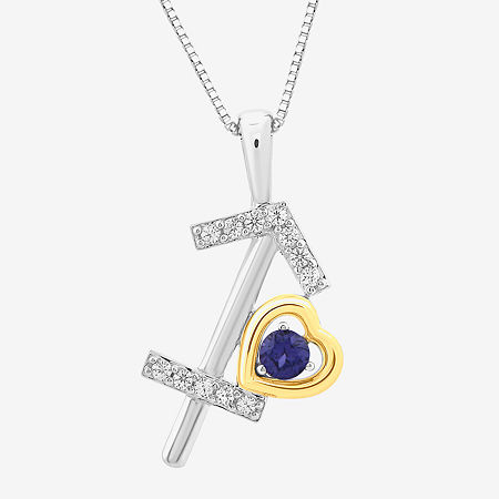 Click here for Womens Gemstone Zodiac Pendant Necklace in Sterlin... prices