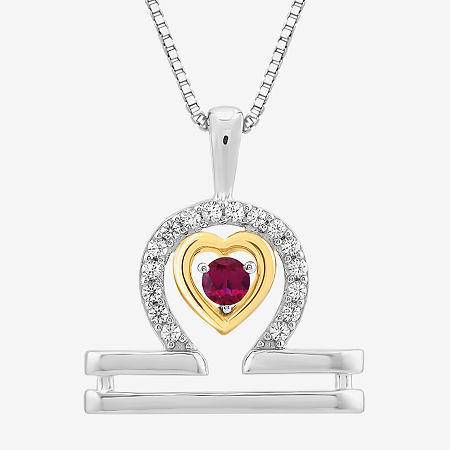 Click here for Womens Gemstone Zodiac Pendant Necklace in Sterlin... prices