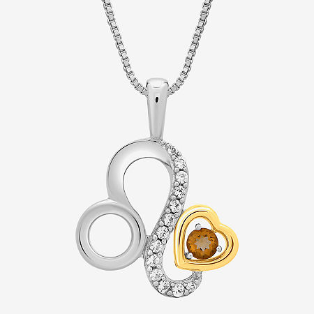 Click here for Womens Gemstone Zodiac Pendant Necklace in Sterlin... prices