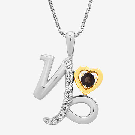 Click here for Womens Gemstone Zodiac Pendant Necklace in Sterlin... prices