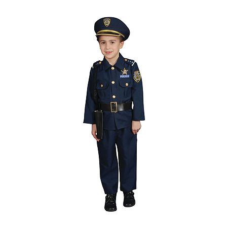 Click here for Boys Police Costume  4-6  Black prices