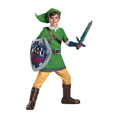 Click here for Little & Big Kid Boys Link Deluxe Zelda Costume Se... prices