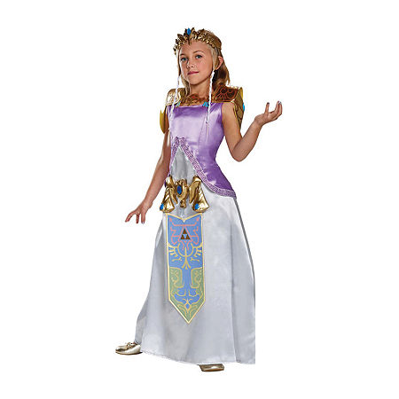 Click here for Little & Big Kid Girls Deluxe Zelda Costume Set  4... prices