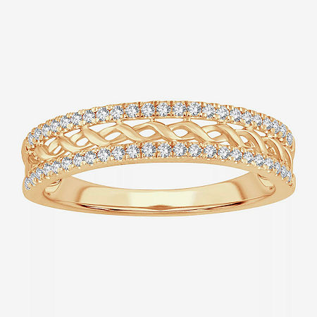 Click here for Womens 1/5 CT. Natural White Diamond 10K Gold Anni... prices