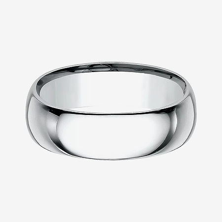 Click here for Mens 10K White Gold 8MM Comfort-Fit Wedding Band... prices