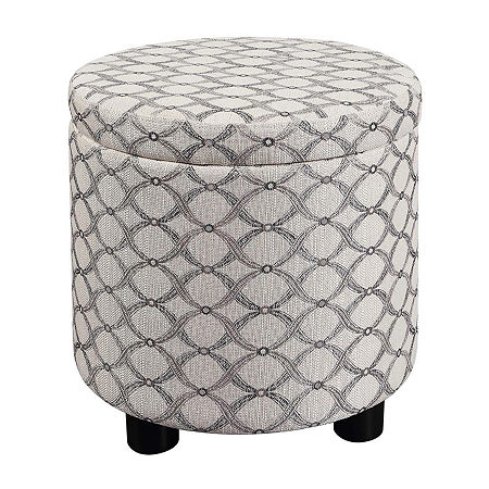 Click here for Designs4Comfort Round Storage Ottoman  One Size  B... prices