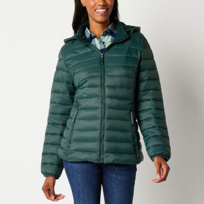 St. John's Bay Womens Midweight Puffer Jacket - JCPenney