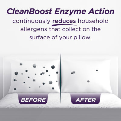 Allerease Cleanboost Extra Firm Support Pillow, Color: White - JCPenney