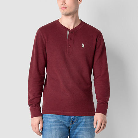 Click here for U.S. Polo Assn. Mens Henley Neck Long Sleeve Embro... prices