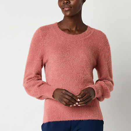 Click here for Liz Claiborne Eyelash Womens Crew Neck Long Sleeve... prices