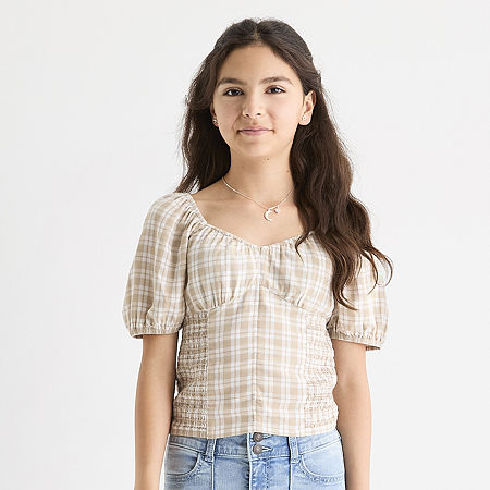 Click here for Thereabouts Little & Big Kid Girls U Neck Short Sl... prices