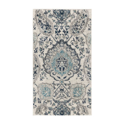 Safavieh Madison Collection Baldric Floral Area Rug, Color: Cream Lt ...
