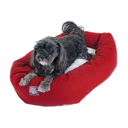 Click here for Majestic Pet Sherpa Bagel Pet Bed  One Size  Red prices