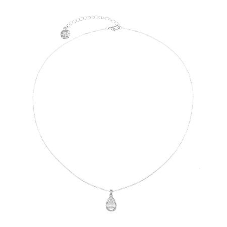 Click here for Monet Jewelry Silver Tone Womens Cubic Zirconia Pe... prices