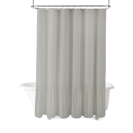 Click here for Linden Street Solid Ruffle Shower Curtain  One Siz... prices