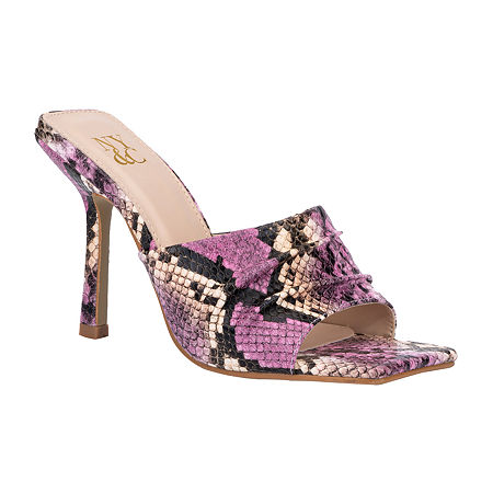 New York & Company Womens Breena Heeled Sandals  10 Medium  Purple