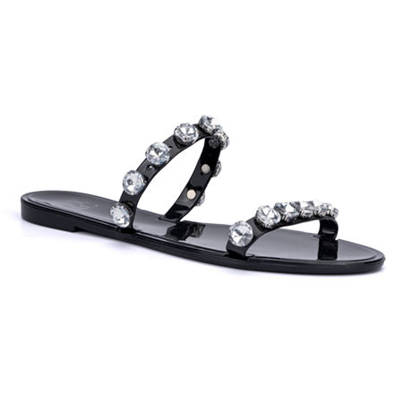 Click here for Womens New York & Company Chava Slide Sandals prices
