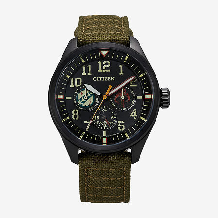 Star Wars by Citizen Boba Fett Cordura Fabric Strap Watch 43mm - Green