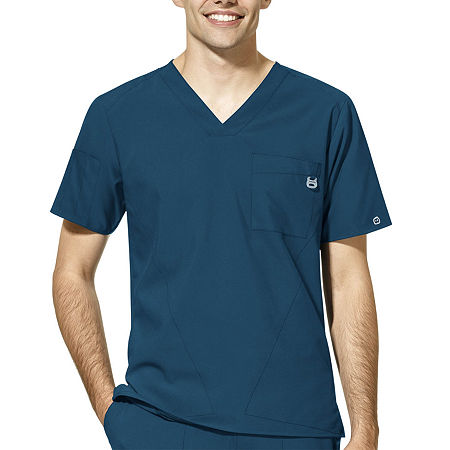 Click here for Wink Mens W123 V-Neck Scrub Top - Caribbean blue prices